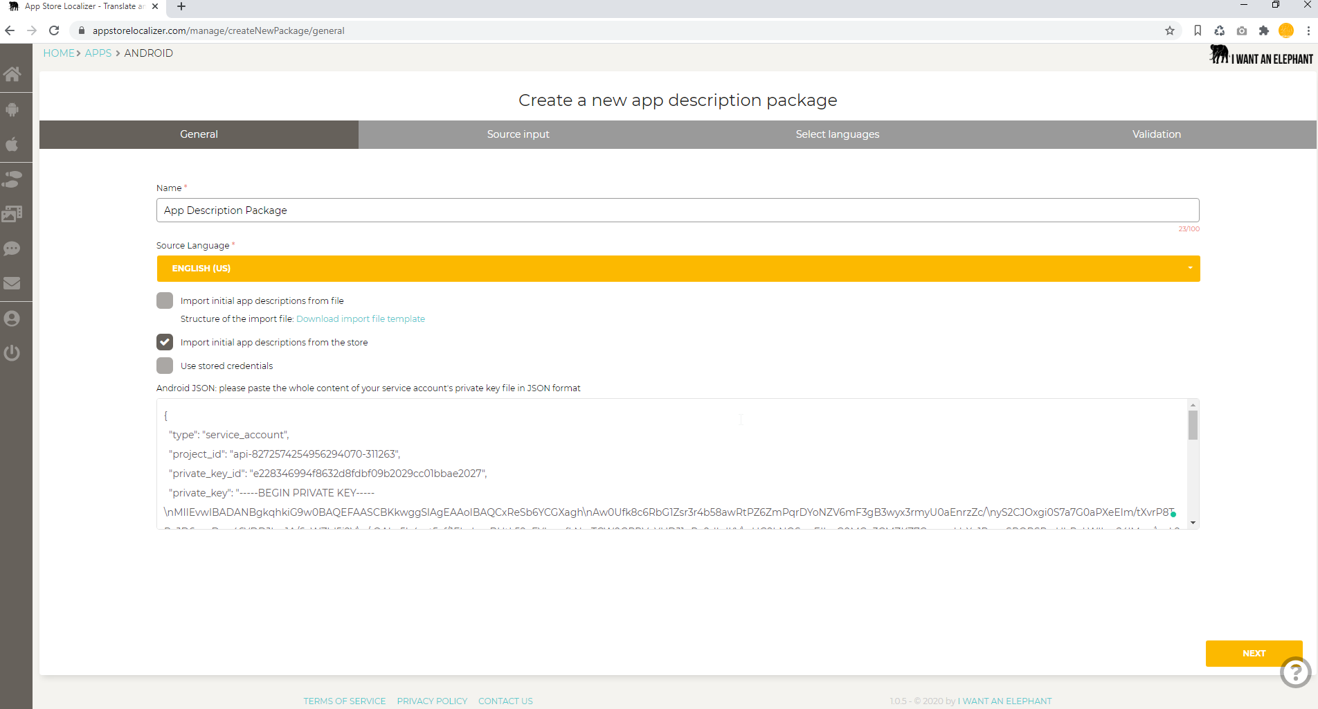 How to configure API access to Google Play Console